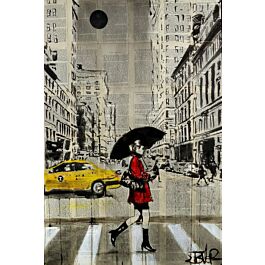 Affisch Red coat – Loui Jover Art | Unik konst hos Rammeshoppen